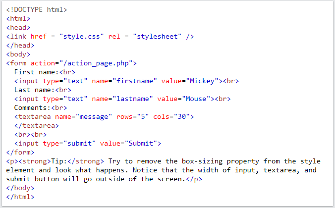 Box Sizing در CSS | آتریا